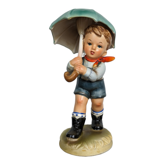Hummel | Other | The Hummel Figurine Little Boy With Umbrella Vintage ...
